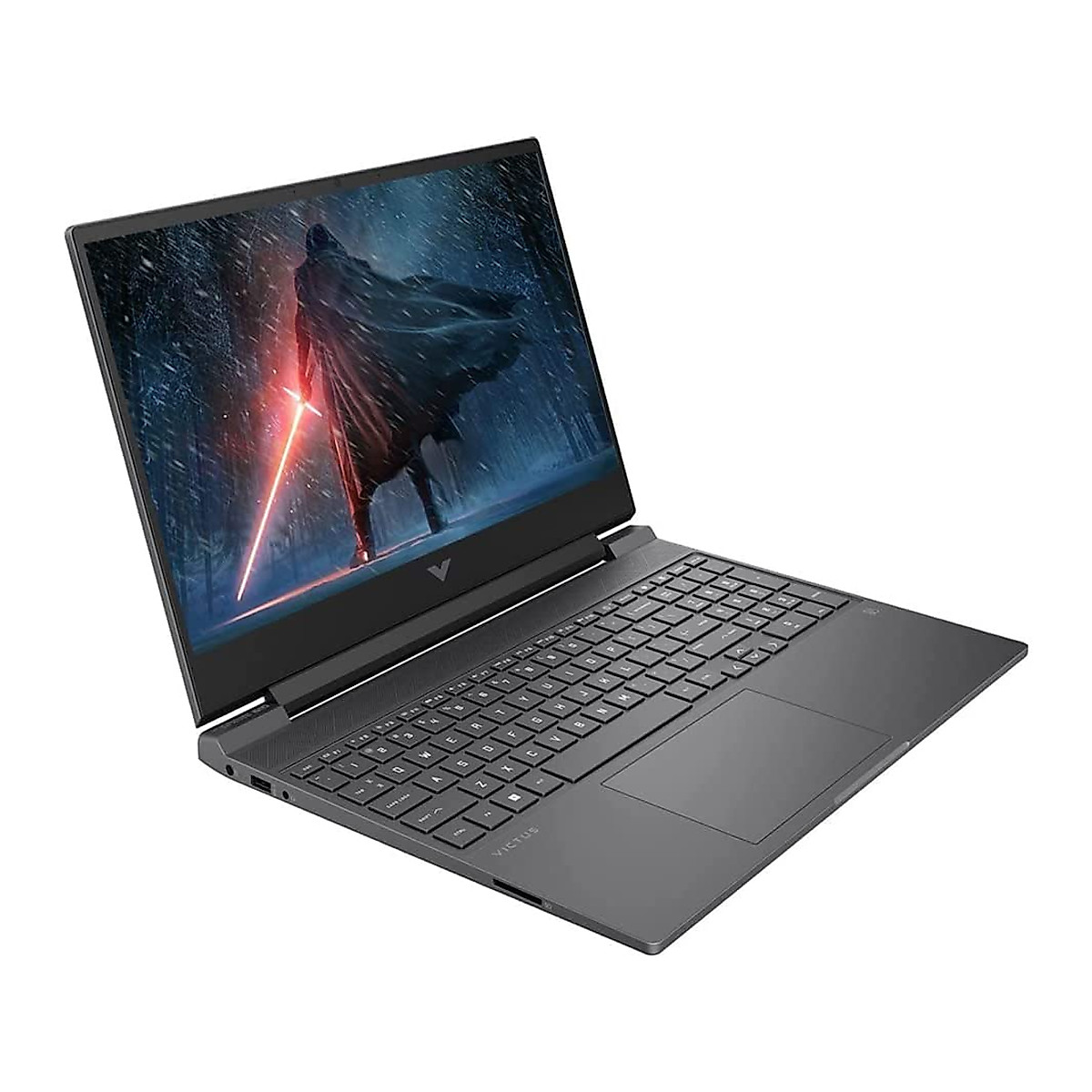 HP Victus 15.6" 144Hz Gaming Laptop, Intel 12th Core i5-12450H, 8GB RAM, 512GB PCIe SSD, NVIDIA GeForce GTX 1650 Graphics 4GB, Backlit Keyboard, Windows 11 Pro, Mica Silver, 32GB USB Card