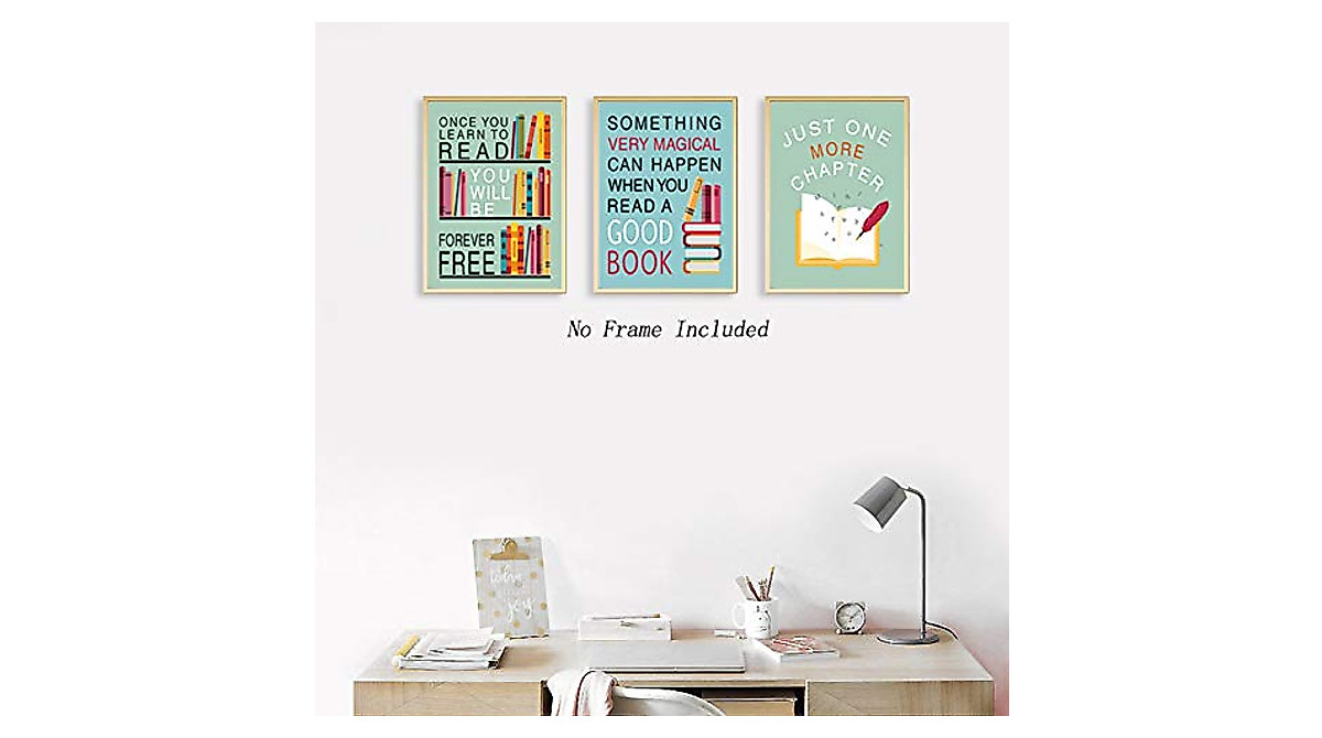 Colorful Watercolor Book Art Posters - Motivational Quotes for ...