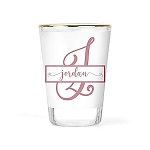 Custom Shot Glass - Monogram Glass - Customizable Shot - Monogram Shot Glass - Initial Shot - Gift for Her - Personalized Shot