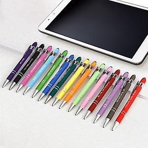 SUPWISER 30 Pieces Inspirational Pens, Motivational Quotes Ballpoint Pen Christian Funny Screen Touch Stylus Pens Inspirational Gifts for Women Colleagues Co-Workers, Black Ink