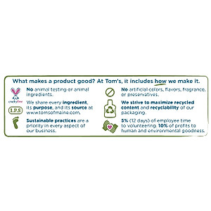 Tom's of Maine Long Lasting Wicked Fresh Cool Mountain Mint Mouth Wash, 16 Ounce Bottles, Pack of 6