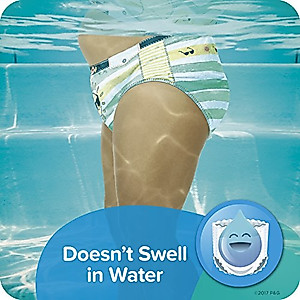 Pampers Splashers Swim Diapers Disposable Swim Pants, Medium (20-33 lb), 18 Count (Pack of 2) Twin Pack