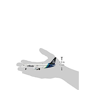 Daron Alaska Airlines Airport Playset with Die-Cast Metal Model Airplane with Plastic Parts, Cars and Transportation Toys for Kids Ages 3+