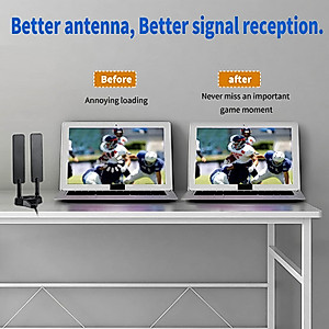 9dBi Magnetic Base Dual TS9 Antenna for Netgear Nighthawk M1 MR1100 LB1120 LM1200 Verizon Jetpack 8800L Mobile Hotpots Router MiFi Mobile AT&T T-Mobile Hotspot 4G LTE Router, Eifagur