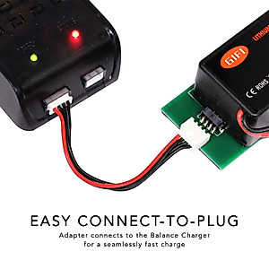 MaximalPower Drone Balance Charger with Adapter Converter for Parrot AR 1.0 & 2.0 2000-23000mAh Drone Batteries
