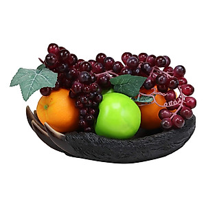 Ebros Rustic Large Long Claws Bear Paw Fruit Platter Serving Bowl Plate 11.5"Wide For Fruits Treats Candies Cookies Tabletop Decor Of Grizzly Bears Black Bears Wildlife Animal Kitchen Dining Accessory