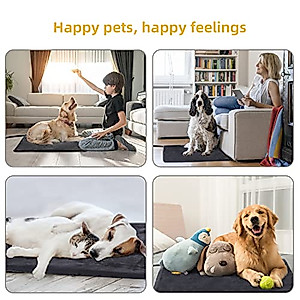 Outdoor Pet Heating Pad Mat Bed for Cat Dogs,Large Indoor Heated Pet Bed with Waterproof Cover, 9 Adjustable Temperature Dog Cat Heating Pad with Timer Pet Bed Warmer Blanket Mat Auto Power-Off