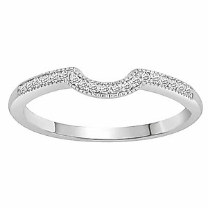 Vintage Wedding Ring Set for Women White Gold 1 Carat Center Moissanite Bridal Sets Wedding Rings Engagement Ring Set Platinum Plated Silver Anniversary Promise Rings for Her with Text Engraving（size 6.5)