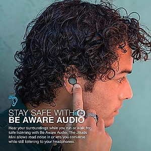 JLab JBuds Mini True Wireless Bluetooth Earbuds + Charging Case, Sage, IP55 Sweat and Dust Proof, Bluetooth Multipoint, Be Aware Audio, 3 EQ Sound Settings, Crystal Clear Calls