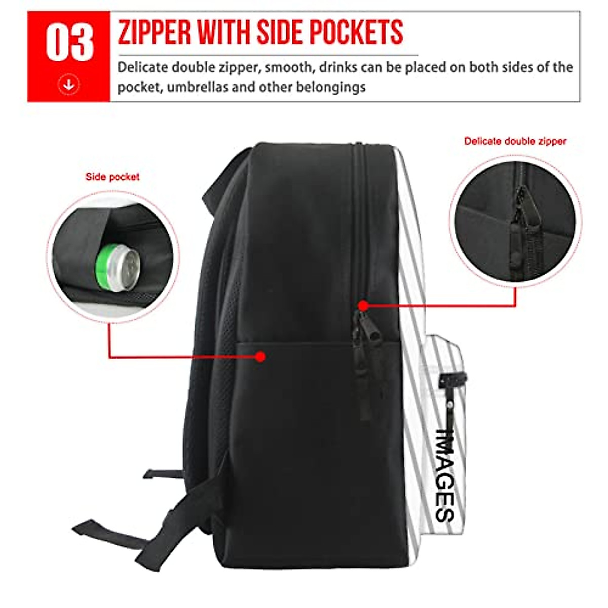 ZFRXIGN Strawberry Cow Backpack for Girls Teens Rucksack Large-Capacity School Bags Laptop Portable Knapsack Casual Daypack Pink Purse Travel Office Shoulder Bag