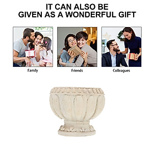 Yardwe Cute Flower Pots Pots Accessories Plant Pot Flowerpot Garden Resin Succulent Planter Bonsai Plant Holder for Home Office Desk Mini Ornament Small Succulent Houseplant