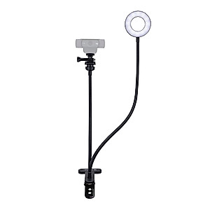 Logitech C922 Pro Stream 1080p Webcam Bundle with Webcam Stand with Selfie Ring Light and 4-Port USB 3.0 Hub (3 Items)