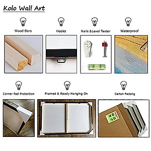 KLVOS Soccer Wall Art Prints Boy Room Sports Theme Decor Stretched and Gallery Wrap Modern Home Decoration for Man Cave Bedroom Ready to Hang - 12x12inchx3 Panel