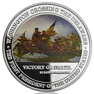 BHealthLife US President Challenge Coin George Washington 1732-1932 Crossing The Delaware