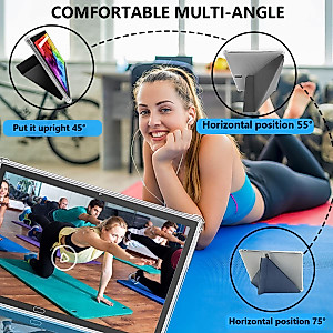Tablet 10.1 inch | Android 13 4G Phone Call Phablet Dual Sim Card Slot | 4GB+64GB+512 Expandable Storage | Octa-Core Processor WiFi Tablet | Tablet Case Keyboard Wireless Mouse Stylus Included (Gray)