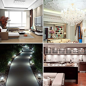 TAIYALOO GY6.35 LED Bulb 4W Equivalent to 25W- 30W Halogen Bulbs, T4 JC Type G6.35/GY6.35 Base, AC/DC 12V Daylight White 6000K GY6.35 Bulb, Not-Dimmable (6 Pack)