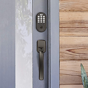 Yale Assure Lock - Keypad Door Lock in Bronze, Keypad with Key