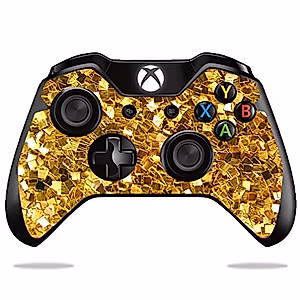 MightySkins Skin Compatible with Microsoft Xbox One or One S Controller - Gold Chips | Protective, Durable, and Unique Vinyl wrap Cover | Easy to Apply, Remove, and Change Styles | Made in The USA