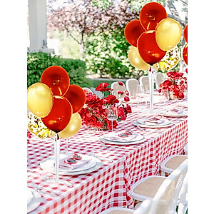 Graduation Decorations Red Gold 2024/Red Gold Graduation Party Decorations 2024 USC/Red Gold Balloons of 30pcs for Birthday Party/Christmas/Picnic Party Red Gold