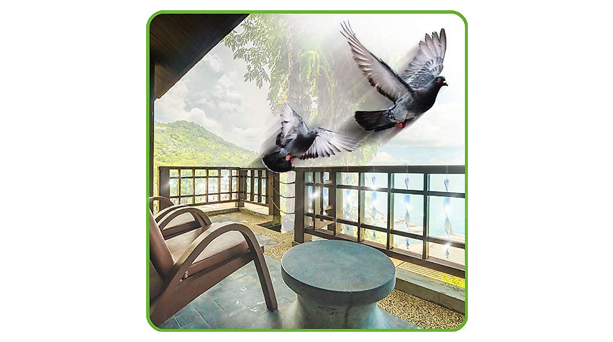 De-Bird Bird Scare Rods - Effective Woodpecker & Pigeon Repellent