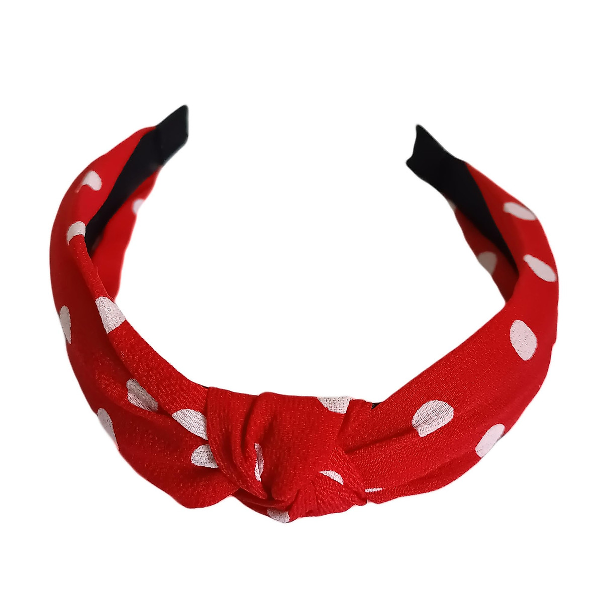 Qianuer Polka Dot Headband Knotted Hair Accessories Head Band Hoop for Women