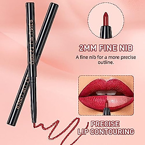 MAEPEOR All In One Lip Kit 3 In 1 Smooth Lipliner Lipgloss and Lipstick Set with Matte Velvet Liquid Lipstick Hydrating Moisturizing Lip Gloss and Creamy Lip Liner (Kit 12, Black Magic)
