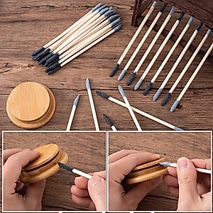 HINZIC 10 Pcs Sanding Sticks Double End 5.5 x 0.2 Inch Matchsticks Sanding Twigs 150/280 Grit Fine Detailing Polishing Tool for Plastic Models Miniatures Wood Hobby Stuffers
