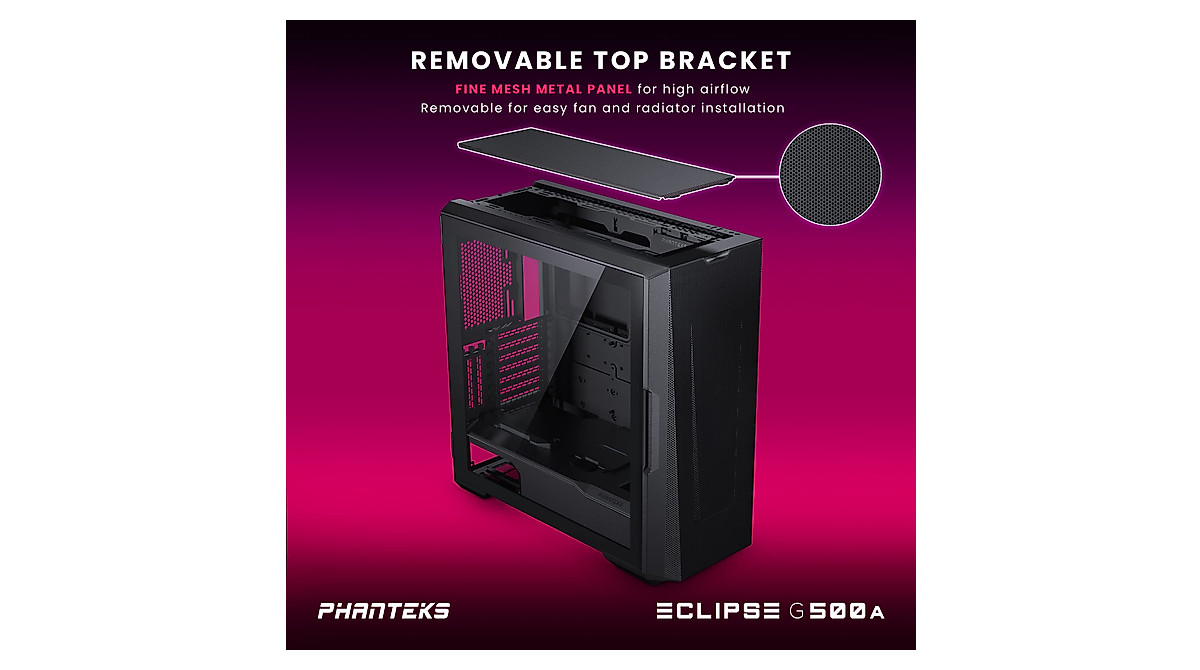 Phanteks Eclipse G500A Case - High Airflow & D-RGB