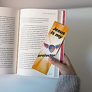 Jesus is My Protector, Psalm 18:2, Bulk Pack of 25 Christian Bookmarks for Kids, Childrens Bible Verse Book Markers, Sunday School Prizes with Memory Verses, Scripture Gifts for Kids & Youth