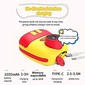 MIANHT Instant Print Digital Camera - Kids Digital Camera, Ink Free Printing 1080P Video Camera, 26MP Digital Camera for Kids, with 32GB SD Card, Color Pens, Print Papers