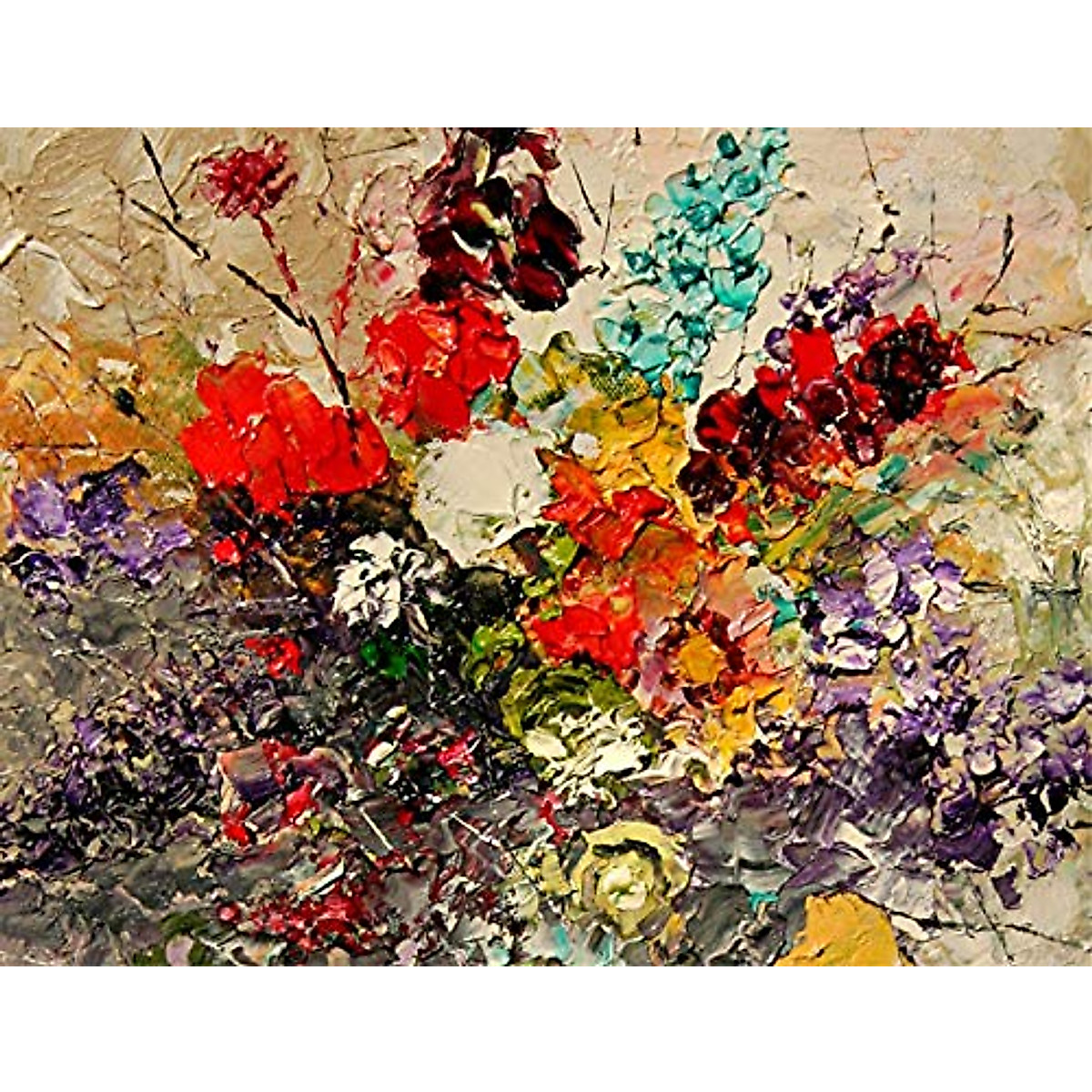 (SOLD) The Still Life - fruit and flower still life by internationally renown painter Andre Dluhos