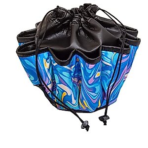 ABS Novelties Psychedelic Pattern 10 Pocket Tote Black