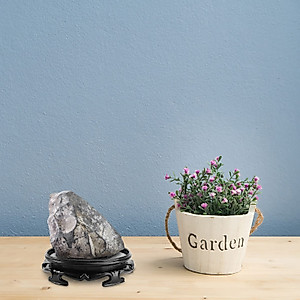 GANAZONO Indoor House Plants 1pc Imitation Solid Wood Flower Bracket Flowerpot Decorations Resin Fish Tank Base Stand