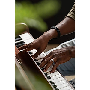 Enso Rings Classic Elements Silicone Ring Infused with Precious Elements – Wedding Engagement Band – 6.6mm Wide, 1.75mm Thick (Platinum, 11)