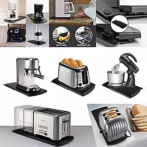 Rolling Appliance Tray | Counter Space Saver | 12" Sliding Caddy