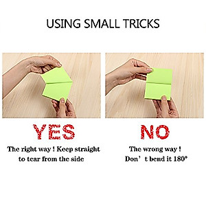 Early Buy 6 Bright Color Self-Stick Notes Sticky Notes 12 Pads/Pack 100 Sheets/Pad Sticky Notes 3 X 3 Inches Box Packing - Quality Improved