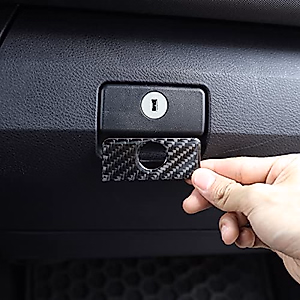 Fit for Toyota Tacoma 2016 2017 2018 2019 2020 2021 Real Carbon Fiber Car Sundries Storage Box Switch Panel Cover Decorative Sticker Protection Car Interior Accessories 1 PCS