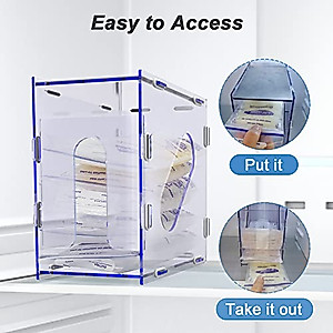 Breast Milk Storage Tower for Breast Milk Storage Bags, Clear Breast Milk Freezer Storage Organizer for Storing Milk, Reusable Breastmilk Storage Containers Freezer - Easy Access
