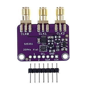 HiLetgo Si5351A I2C 25MHZ I2C High Frequency Signal Generator Breakout Board Square Wave Frequency Generator Signal Generator 8KHz to 160MHz 3-5VDC