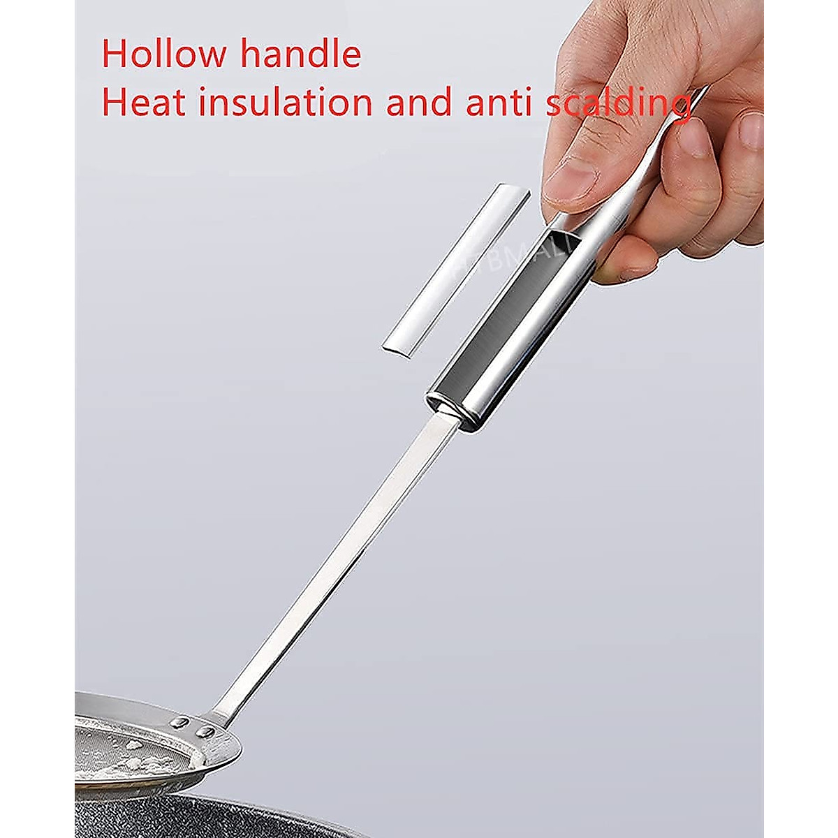 Skimmer Spoon, Stainless Steel Spider Strainer Skimmer Spoon Grease Fine Mesh Strainer Skimmer Spoons for Cooking Frying Skimming Grease, Foam and Gravy