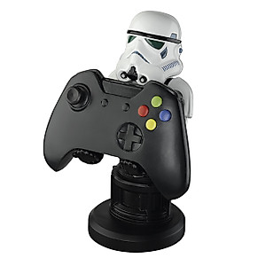 Exquisite Gaming: Star Wars Darth Vader (Original Series) & Stormtrooper (Classic Suit) - Mobile Phone, Gaming Controller Holders and Device Stands With Cable Guys Licensed Figures