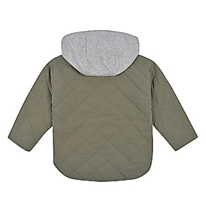 GerberBaby BoysToddler Hooded Quilted JacketGreen18 Months