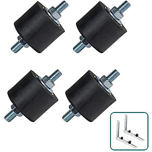 Daisypower Air Conditioner Rubber Vibration Mounting Bracket,M8 Anti-Vibration Isolator Pads for Outdoor Ductless Mini Split Units AC Condensers