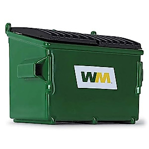 Refuse Trash Bin Waste Management Green and Black 1/34 Diecast Model by First Gear 90-0169C