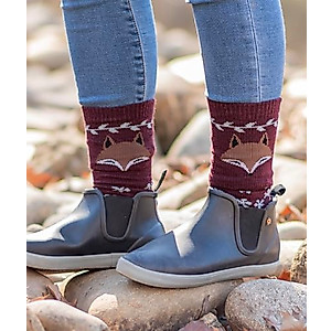 Farm to Feet Women's Emeryville Lightweight Crew Socks, Mosstone, Medium