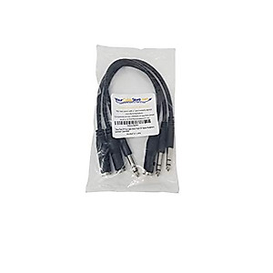 Your Cable Store 3 Pack 1 Foot 1/4 Inch Stereo Headphone Extension Cables