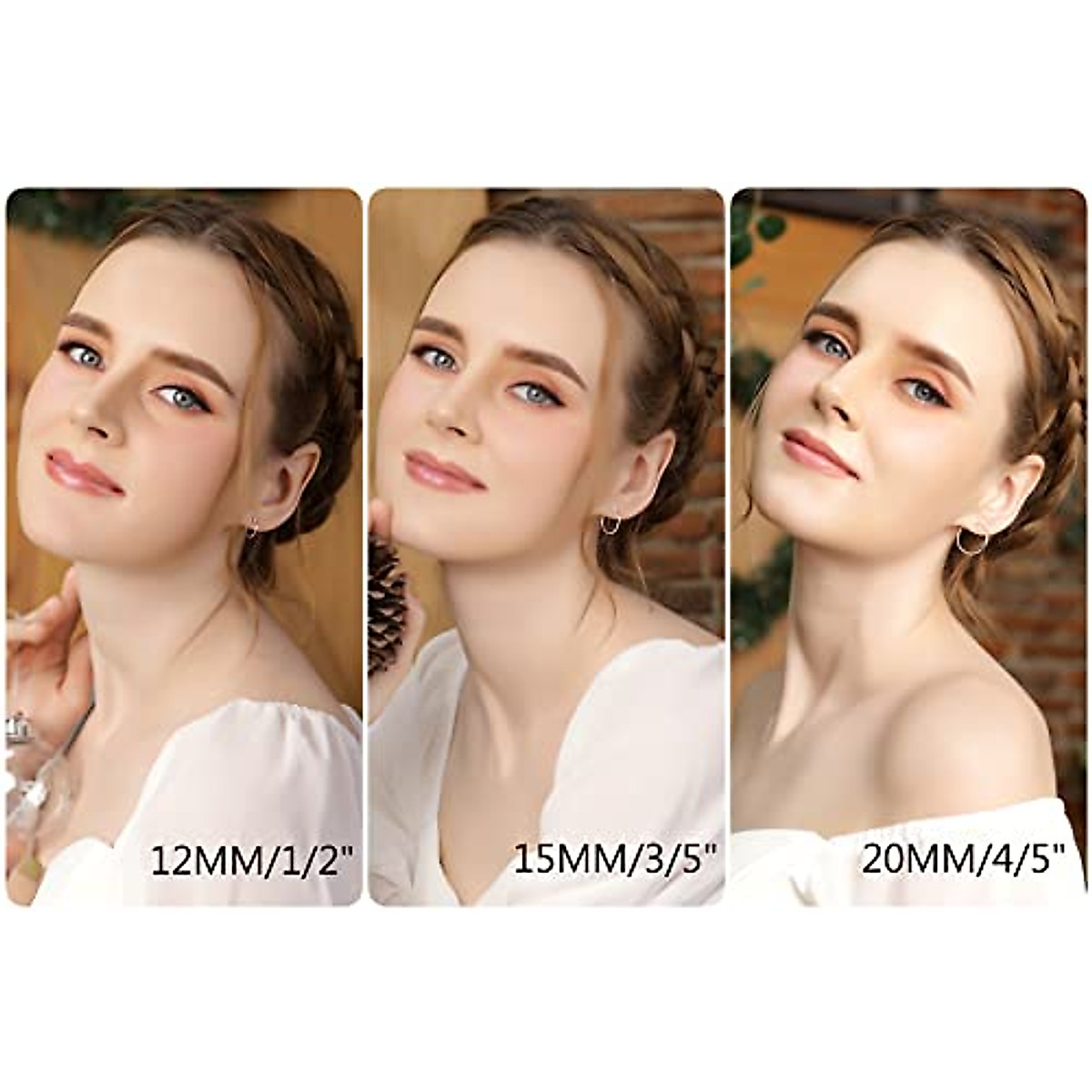 Silver Hoops | Sterling Silver Earrings | Tiny Small 12mm High Polished Round Thin Click-Top Hoop Earring for Women Men