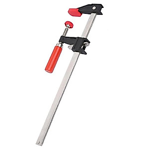 Bessey Clutch Style Bar Clamps - 18 In 600 lb - GSCC2.518- Woodworking Clamps with Ergonomic Handle, Non-Marring Pads, Durable Cast-Iron Jaws & Serrated Rail for Carpentry & Cabinetry