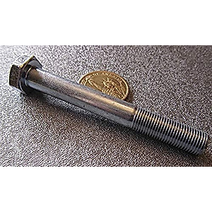 Class 8.8 Zinc Plated Steel Hex Head Bolts PT M16 x 1.5 mm x 100 mm Long 3 pcs.