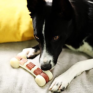 Tikaton Hammerbone Durable Dog Chew Toy for Aggressive Chewers, Beef Flavor Dog Toy, Medium